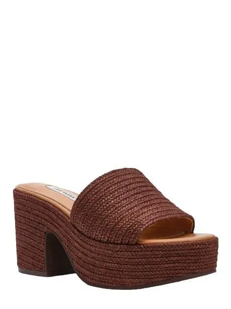 Steve Madden Trippy Platform Sandals - Brown