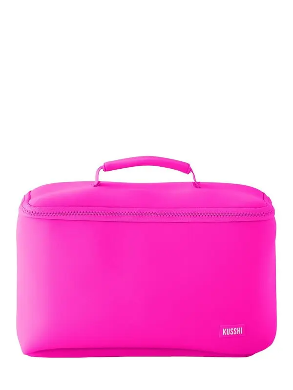 KUSSHI Train Case - Pink/indigo