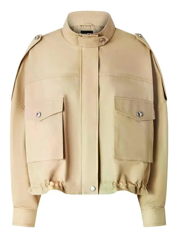 Pinko Mock-neck Jacket - Neutrals