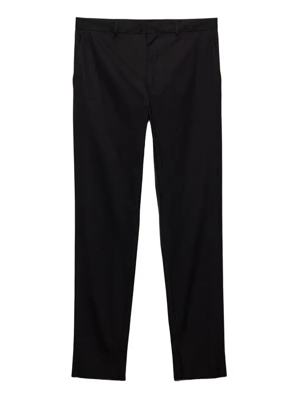 Prada Stretch Poplin Extra-slim Fit Trousers - Black