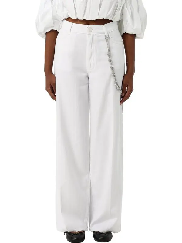Pinko Wide Leg Jeans - White