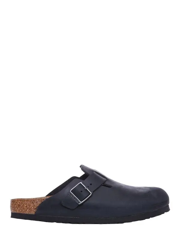 BIRKENSTOCK Buckled Clogs - Black