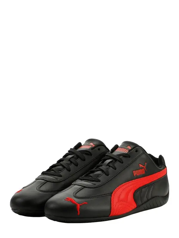 PUMA Speedcat Leather Sneaker - Black Red