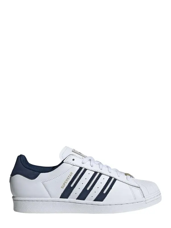 Adidas Superstar Embroidered Stripes Sneakers - White