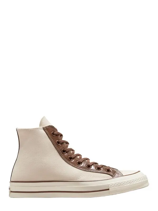 CONVERSE Chuck 70 High Leather Overlays - Cream