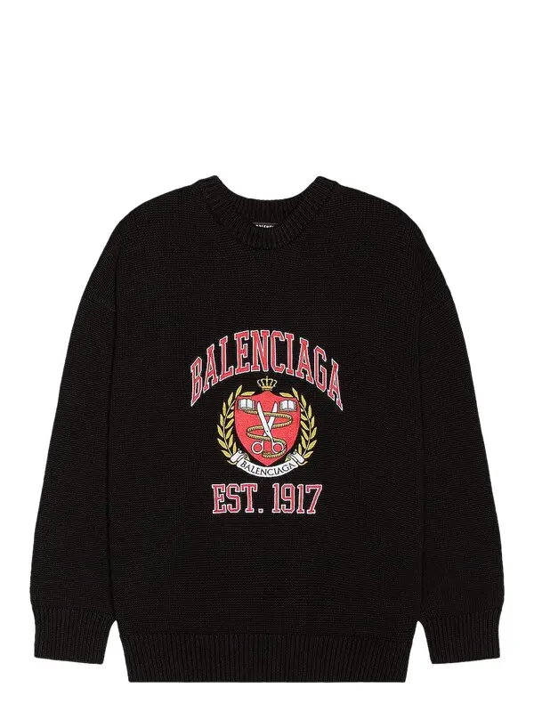 Balenciaga College Sweater - Black