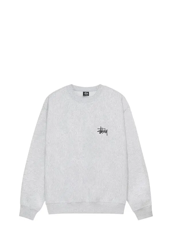 StÜssy Basic Crew 'ash Heather - Grey