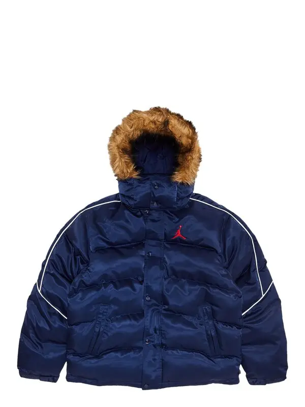 Supreme X Jordan Puffer Jacket - Blue