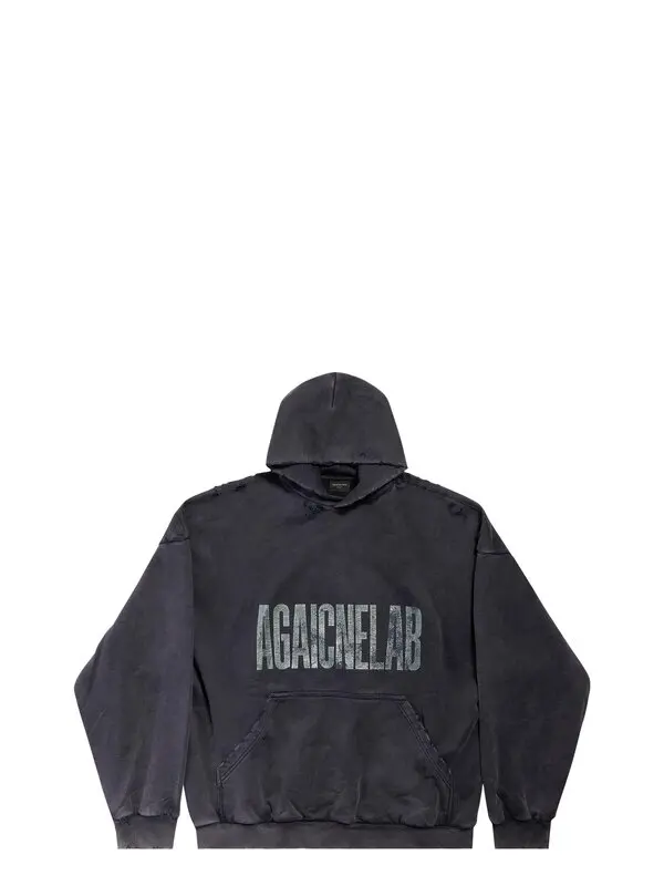Balenciaga Large Fit Hoodie - Black