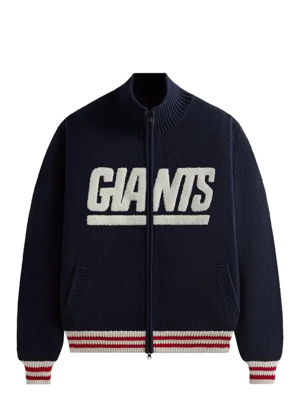Kith 47 For The Nfl: Giants Wyona Full Zip Sweater - Blue