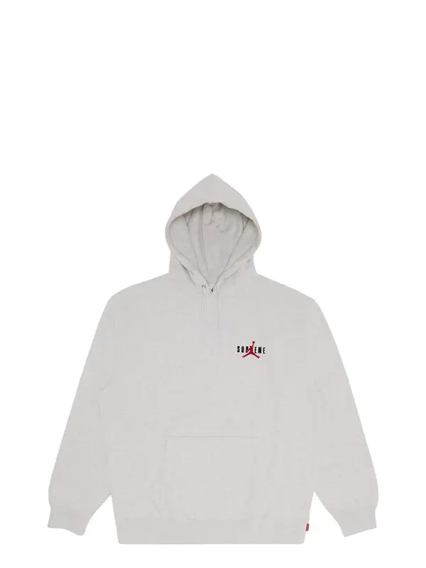 Supreme X Jordan Hooded Sweatshirt - Grey