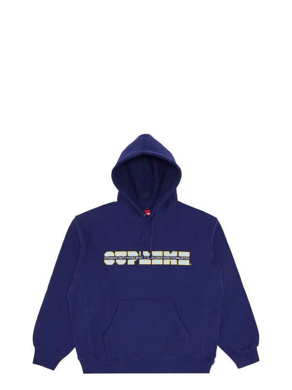 Supreme Collegiate Acronym Hooded Sweatshirt - Blue
