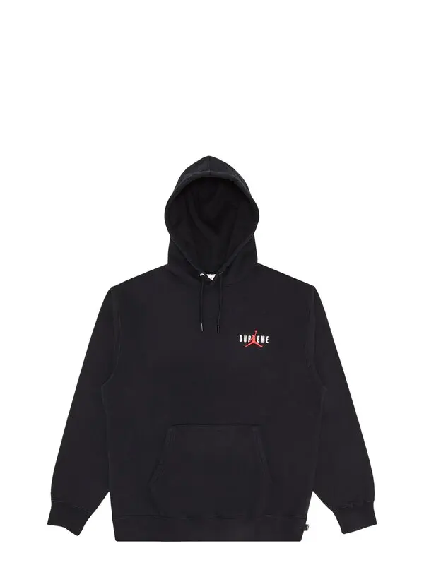 Supreme X Jordan Hooded Sweatshirt - Black