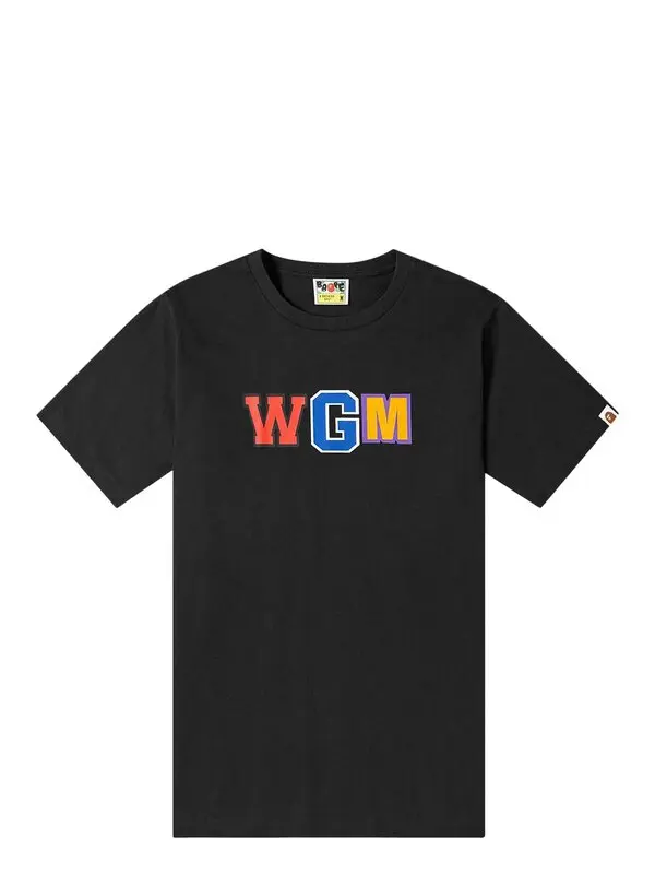 A BATHING APE Wgm Shark T-shirt - Black