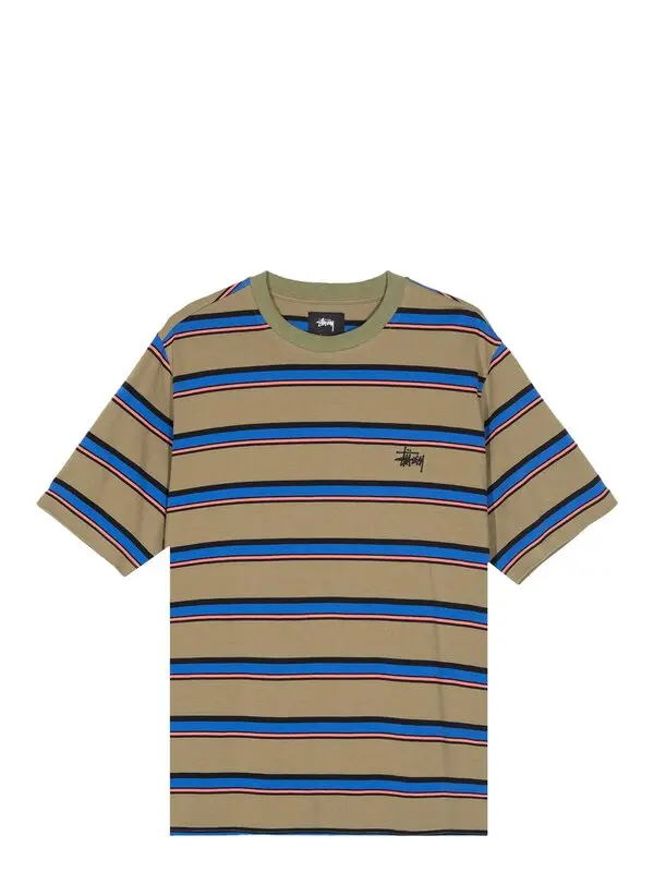 StÜssy Harbour Stripe Crew 'olive - Green