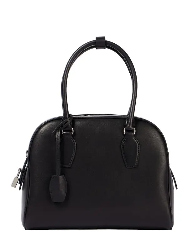 THE ROW India 10.00 Leather Tote Bag - Black