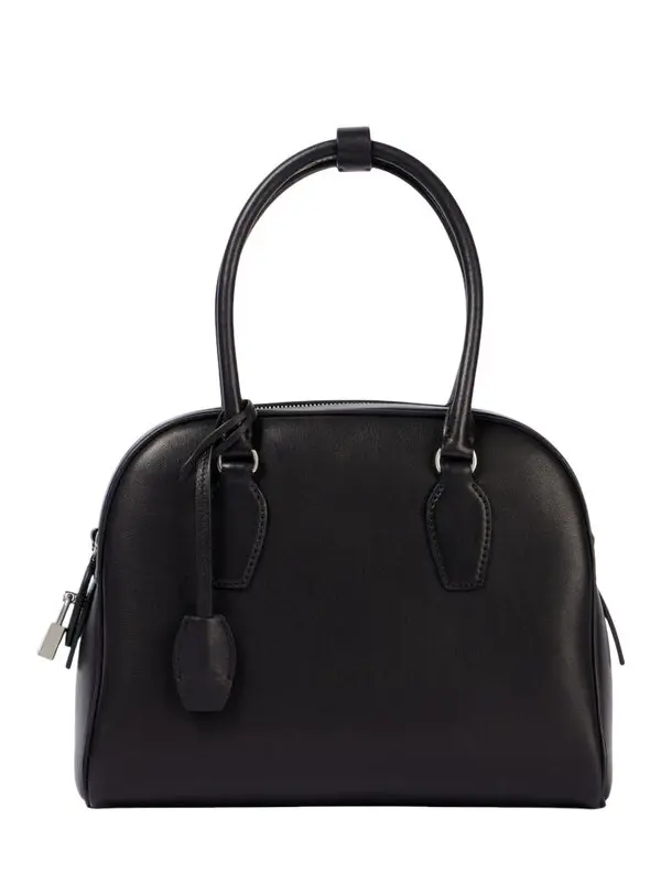 THE ROW India 10.00 Leather Tote Bag - Black