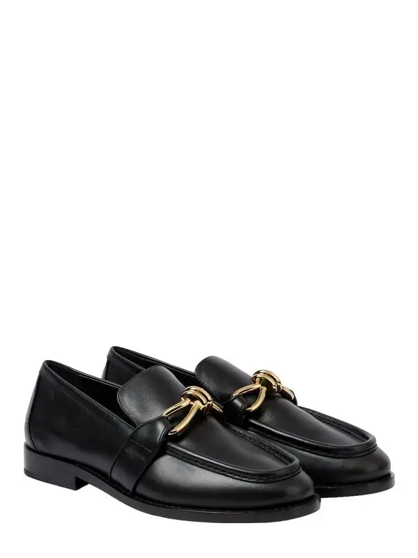 Bottega Veneta Astaire Knot Loafers - Black