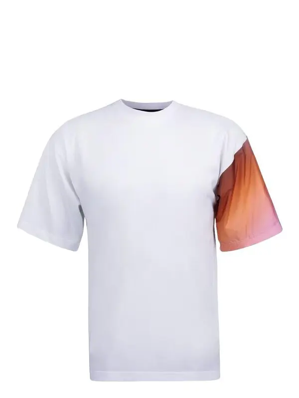 Prada Contrast-sleeve T-shirt - White