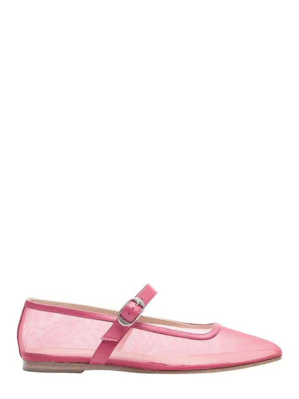 Le Monde Beryl Mesh Mary Jane Ballerina Flats - Pink