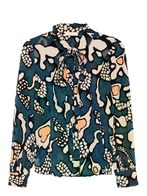 Ulla Johnson Hera Celestine Blouse - Blue