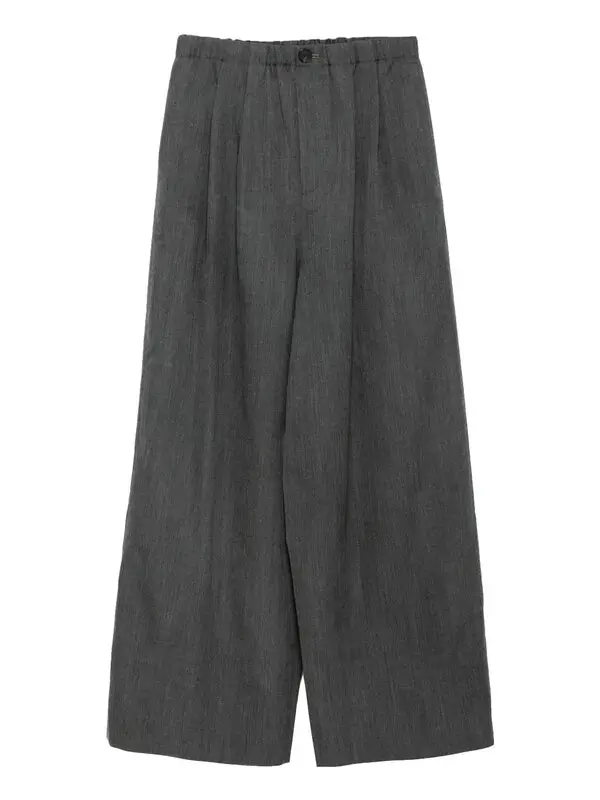 ENFOLD Relax Wide Trousers - Grey