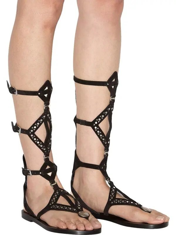 Isabel Marant Étoile Boham High-top Sandals - Black/silver