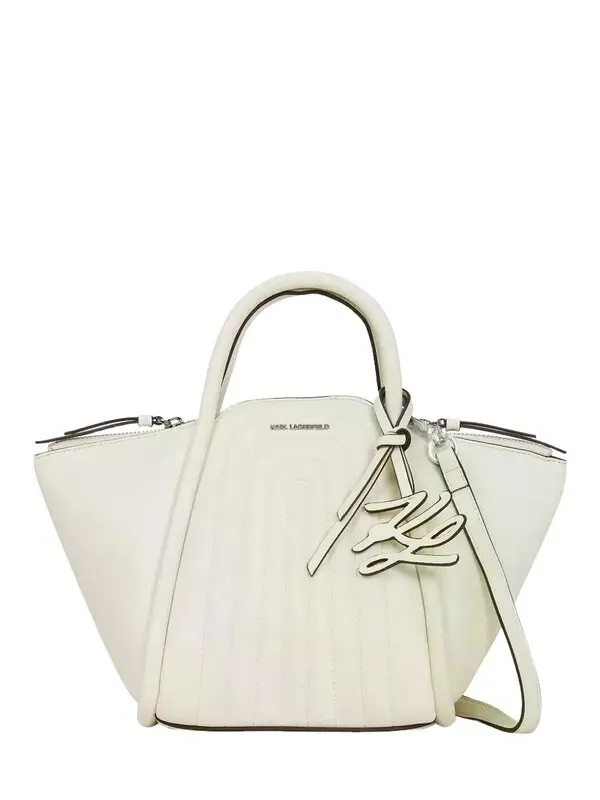 Karl Lagerfeld Quilted Handbag - White