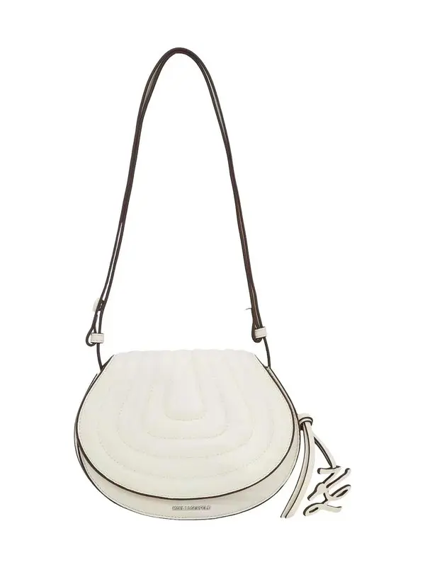 Karl Lagerfeld Quilted Shoulder Bag - White