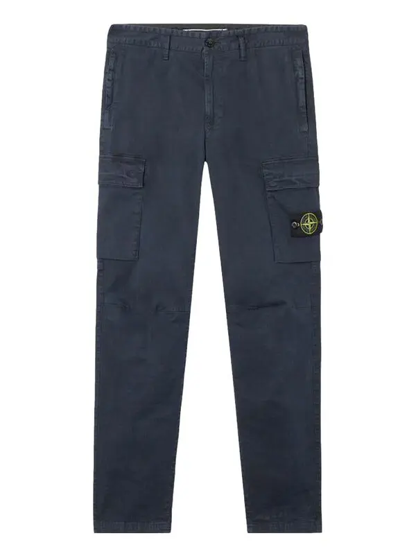 Stone Island Cotton Cargo Pants - Navy Blue
