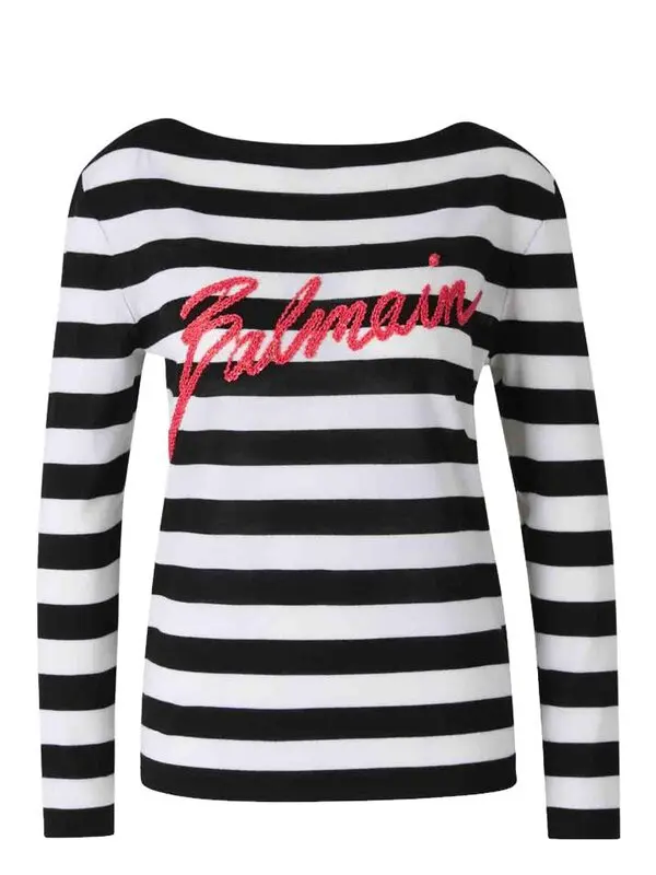 Balmain Wool Striped Jersey - Multicolor
