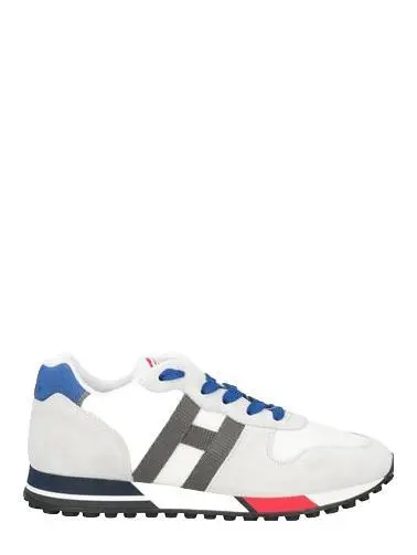 Hogan Suede And Textile Low-top Sneakers - Grey