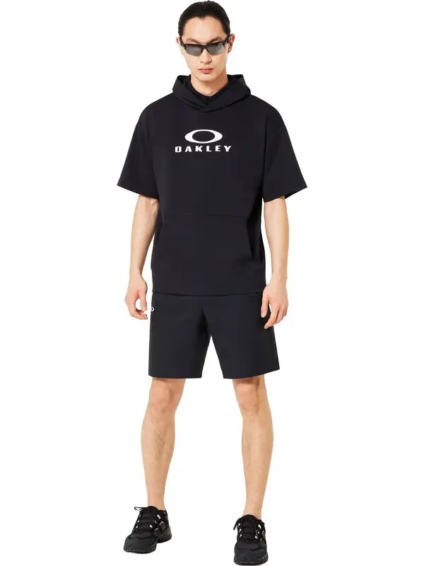 Oakley Enhance Qdevo Fleece Short Sleeve Hoodie - Black