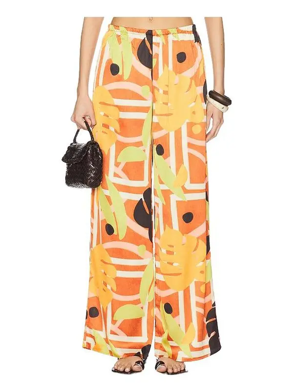 SEVEN WONDERS Mirage Wide Leg Pants - Orange