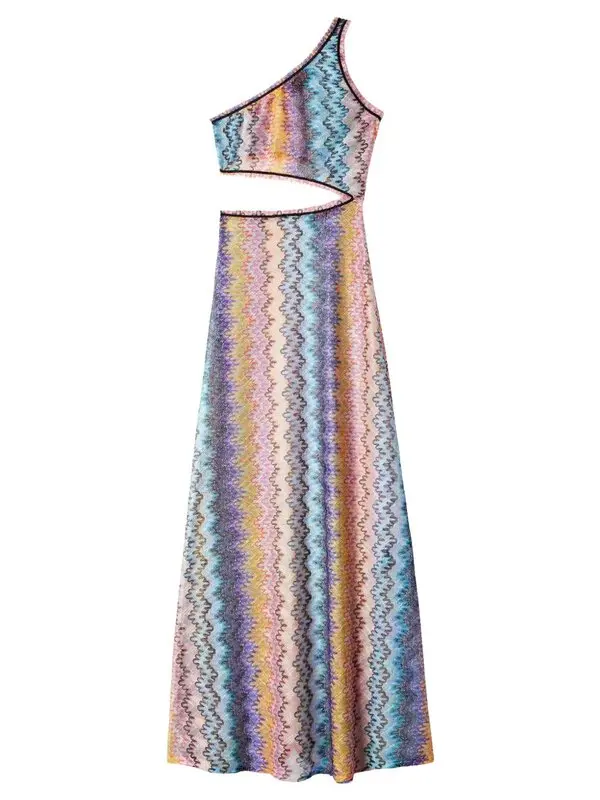 Missoni Zigzag-pattern Dress - Blue