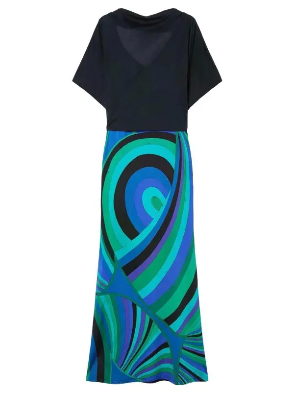 Emilio Pucci Iride Maxi Dress - Blue