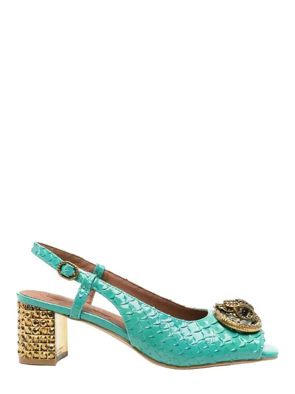 Kurt Geiger 60mm Eagle-head Sandals - Green