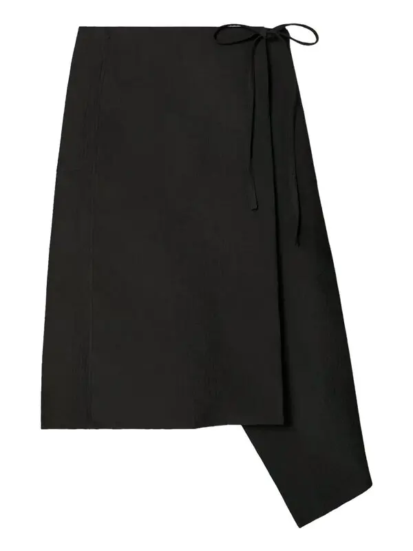 Tory Burch Wrap-effect Midi Skirt - Black