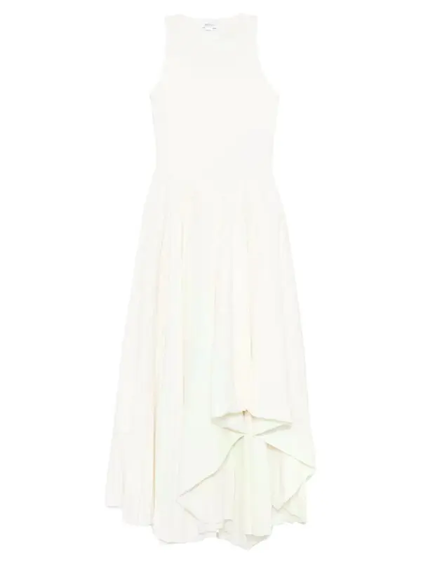 Alexander McQueen Asymmetric Midi Dress - Neutrals