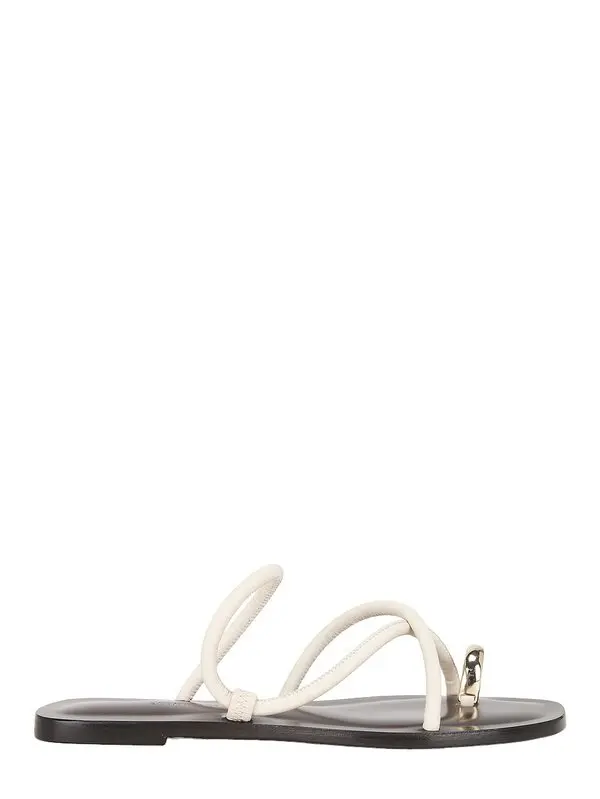 EMME PARSONS Laurie Flat - Ivory Nappa