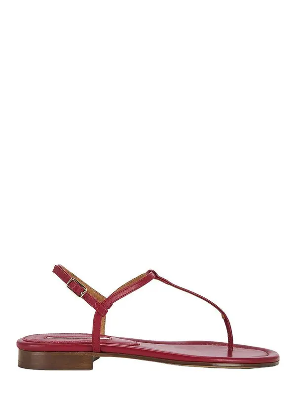 EMME PARSONS Cecilia Flat - Carmine Red Nappa