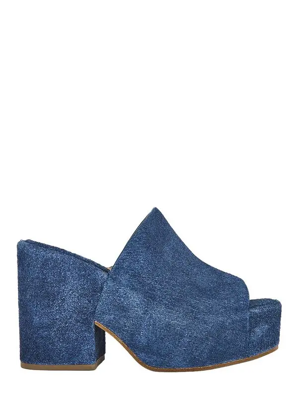 Gabriela Hearst Ares Mule - Medium Blue
