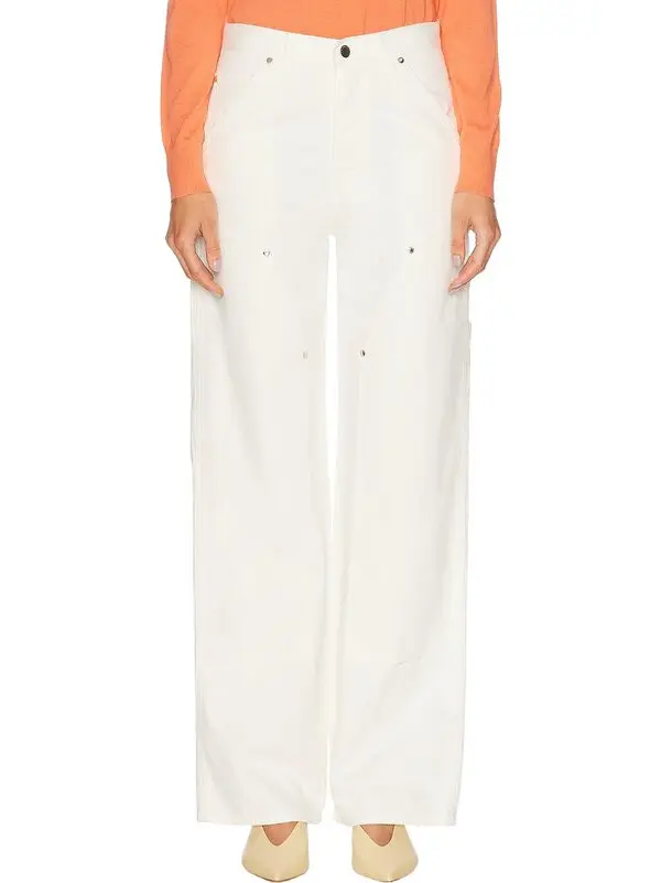 Renggli Work Wide Leg Jeans - Bone