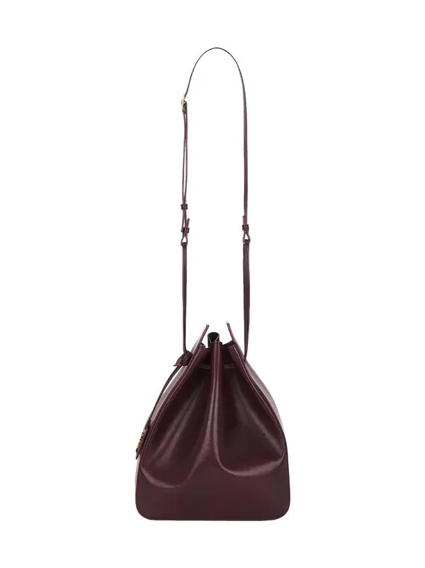 Saint Laurent Large Bucket Bag - Hot Wine