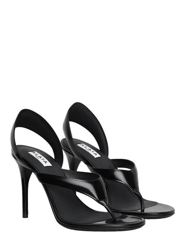 Alaïa Thong Sandal - Noir