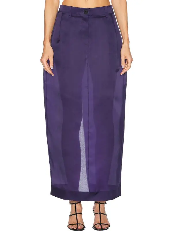 Khaite Lucian Skirt - Amethyst