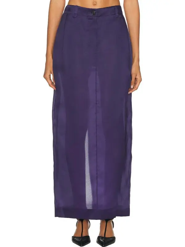 Khaite Lucian Skirt - Amethyst