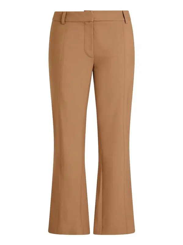 Marni Wool-crepe Kick-flare Pants - Light Brown