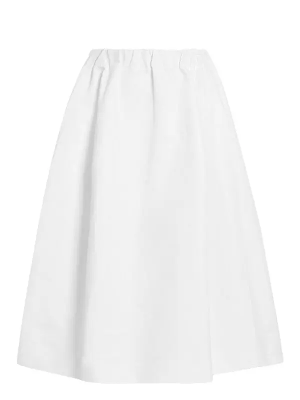 Marni Cotton Midi Skirt - White
