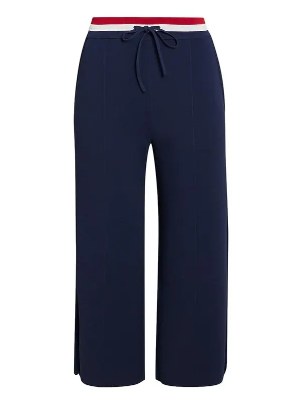 Thom Browne Cropped Knit Pants - Navy